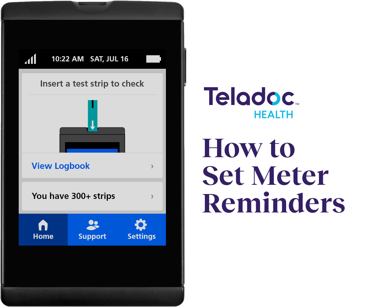 How to Set Blood Sugar Meter Reminders – Teladoc Health, Inc.