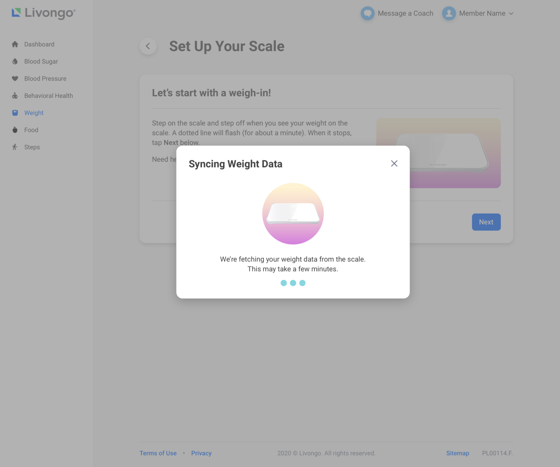 How to Set Up Your Livongo Scale and Complete Your First Weigh-In on ...